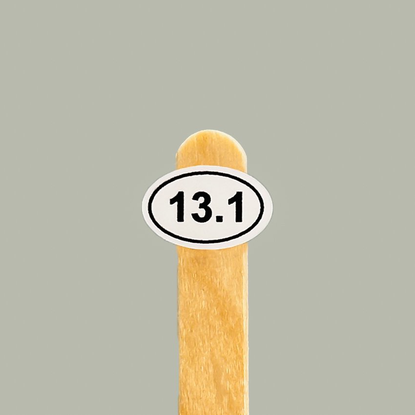Premium 13.1 Oval Sticker: Durable, Water Resistant, UV-Protected