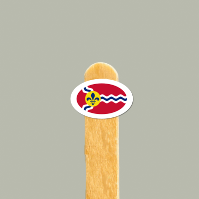 St. Louis Flag Sticker: Small and Durable City Pride